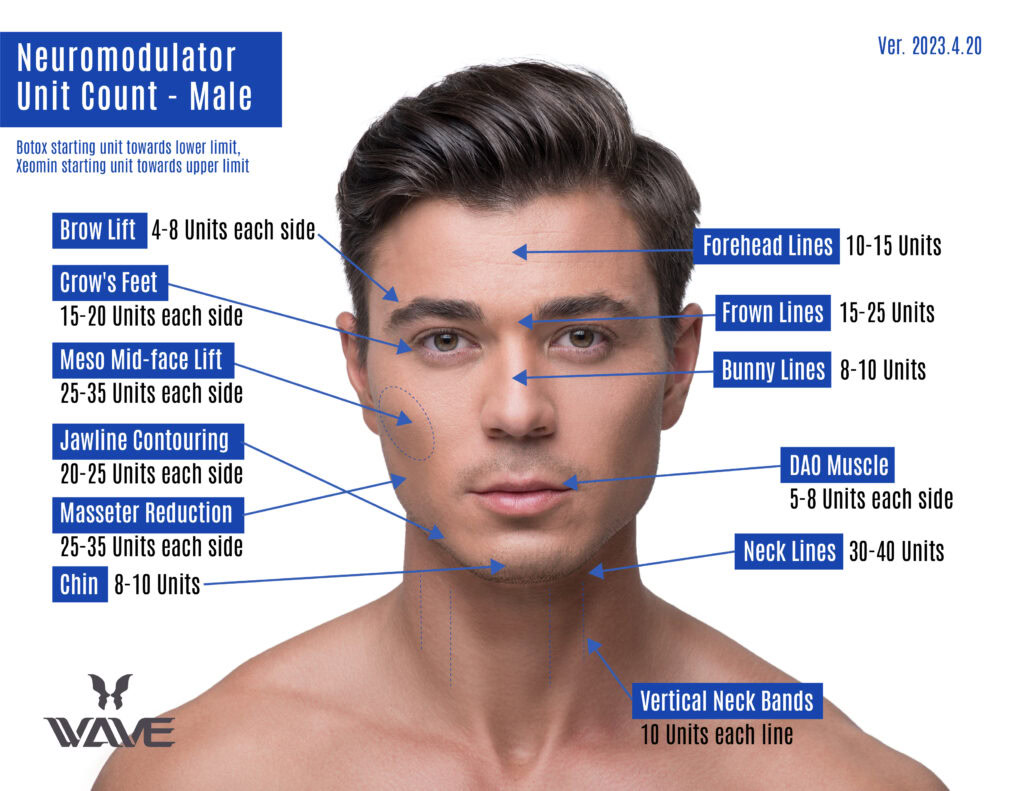 Botox Placement Chart With Numbers Botox Placement Chart With Numbers